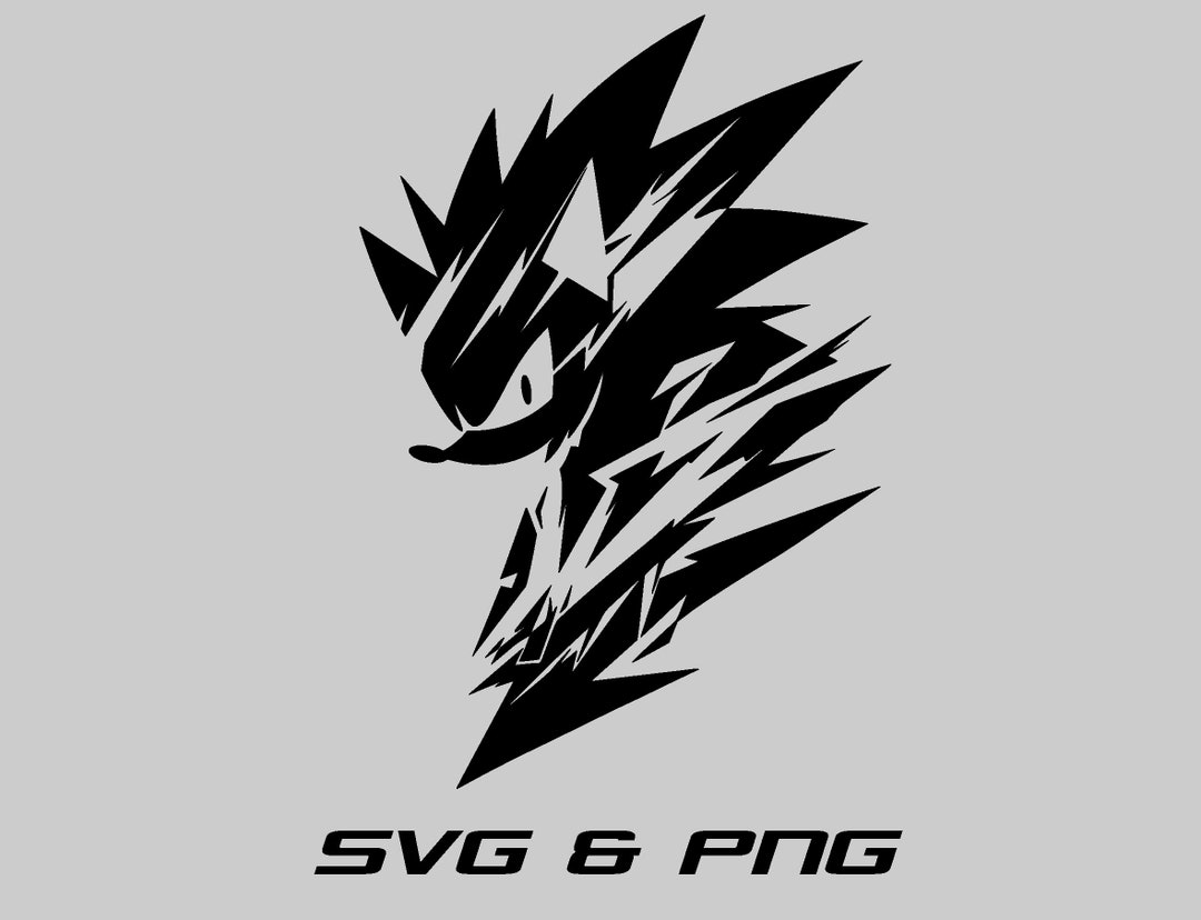 Sonic From Shards, Silhouette Svg, Sonic Clipart, Sonic Svg, Sonic Png ...