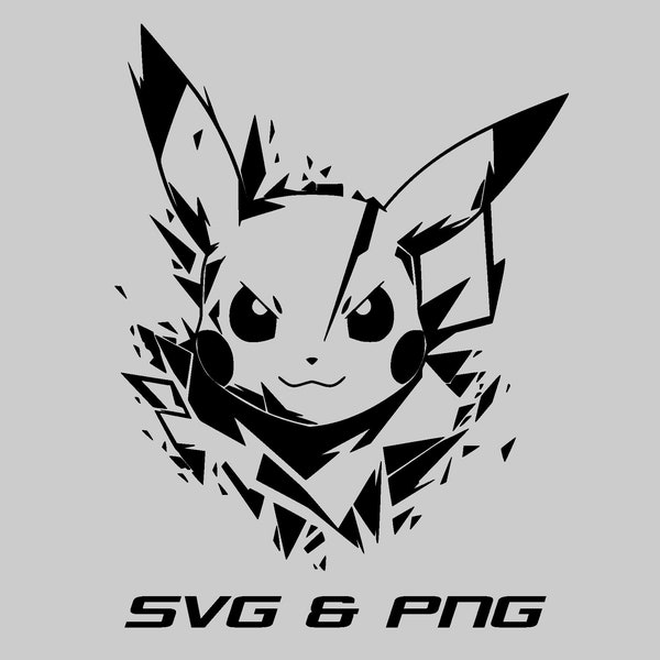 Pikachu Silhouette - Etsy