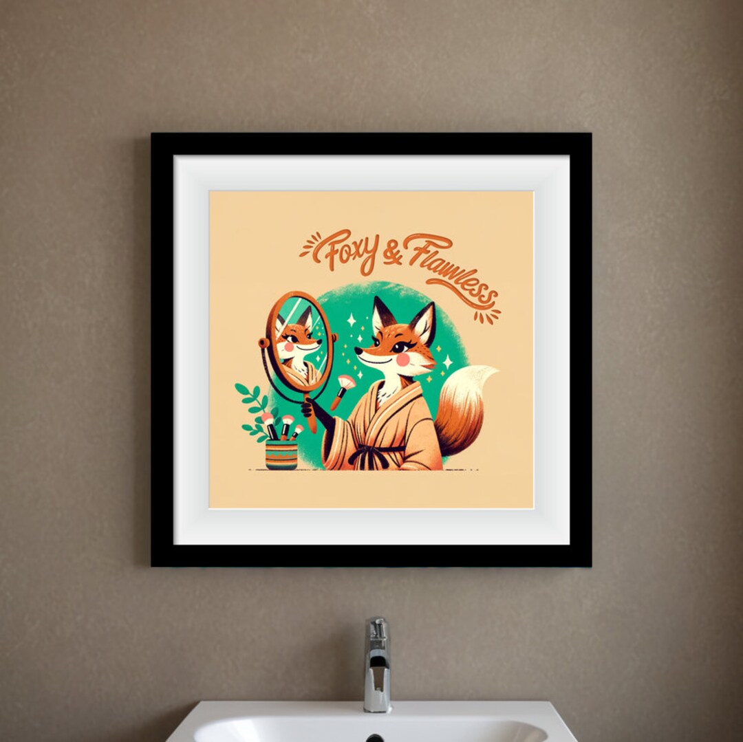 Funky Bathroom Art, Funny Bathroom Sign, First Home Gift, Funky Art ...