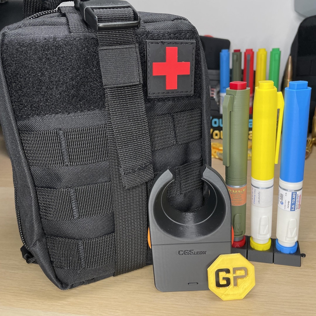 Escape From Tarkov AFAK Cosplay Bag With LEDX and Stim Props Tactical Gamer Medkit Pouch EFT ...