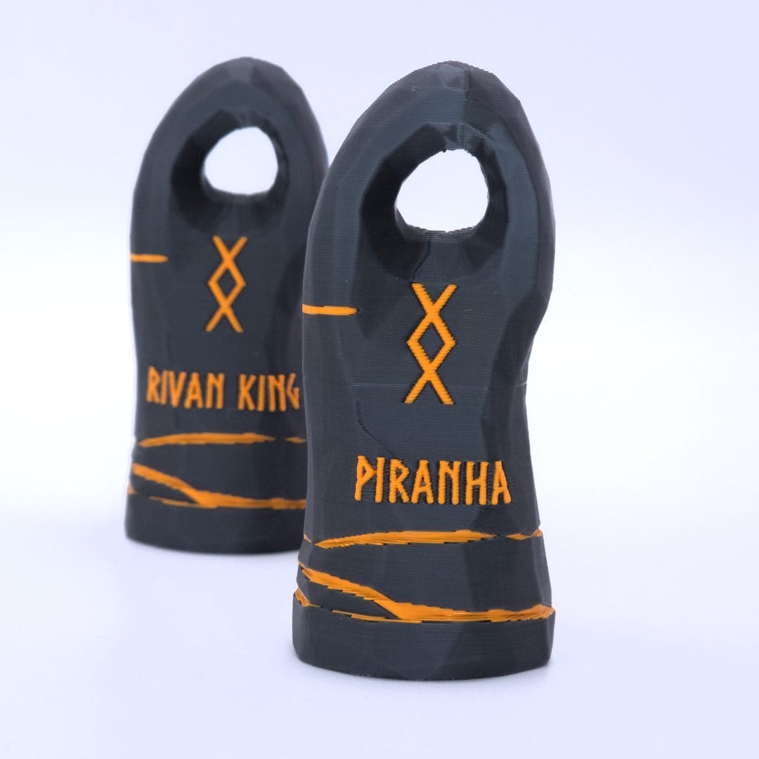 Custom Valheim Tombstone 3D Printed Viking Grave Marker Norse Style ...