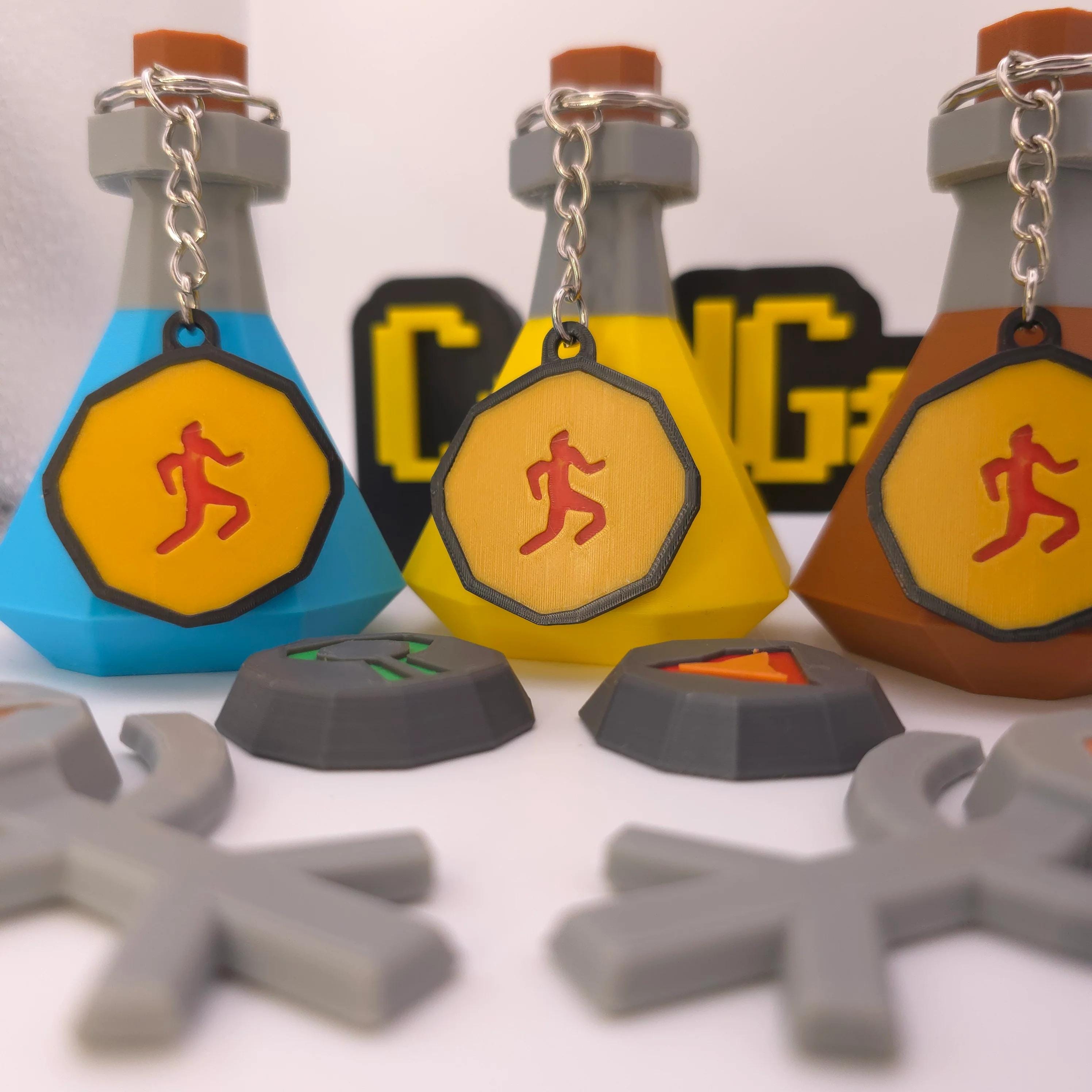 Runescape Mark of Grace Keyring, OSRS Agility Inspired Keychain, Gamer ...