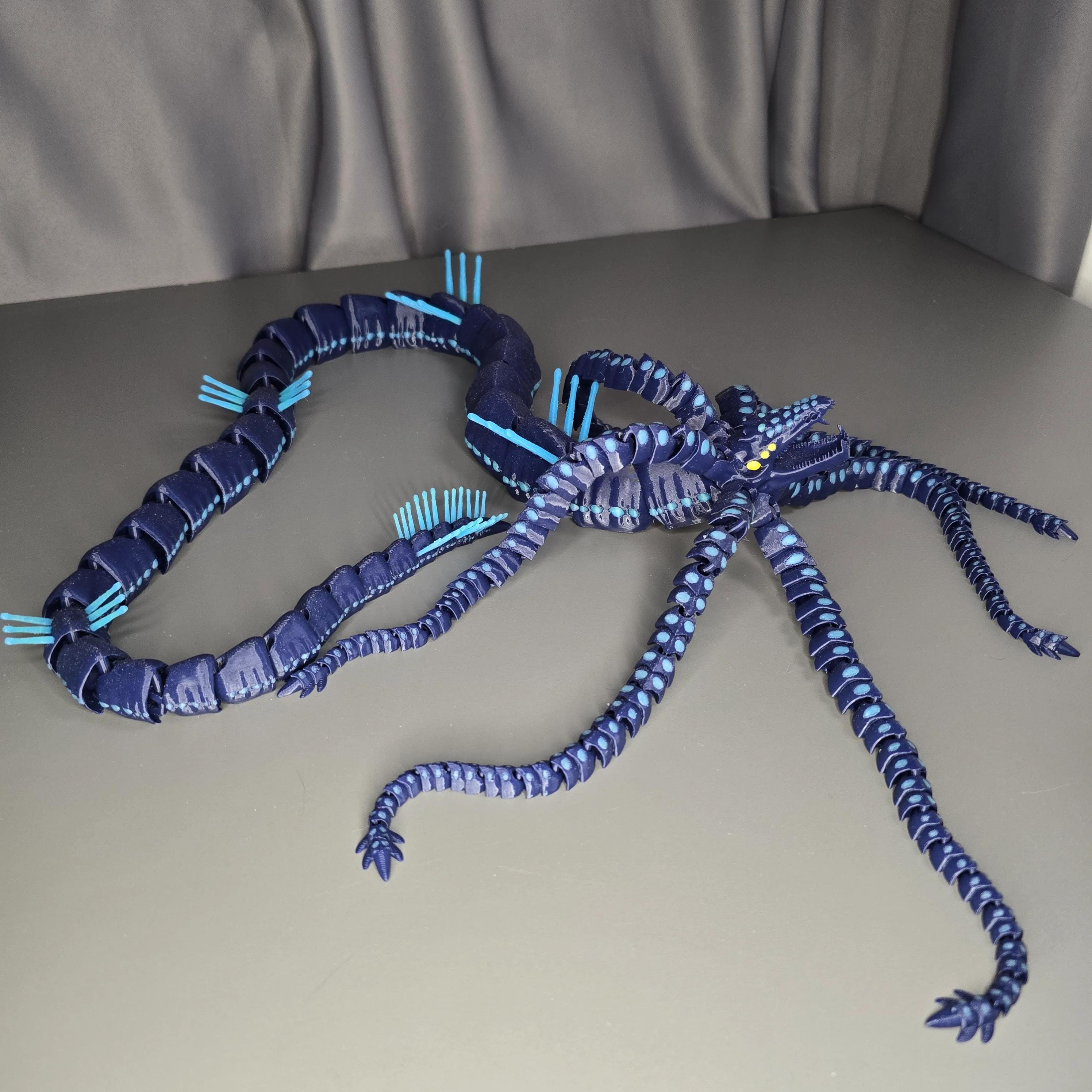 Gargantuan Leviathan 3D Printed Articulated Toy Model Subnautica ...