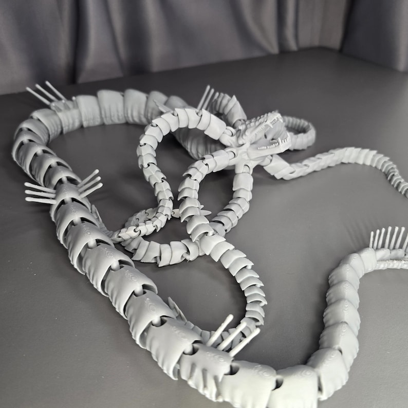 Gargantuan Leviathan 3D Printed Articulated Toy Model Subnautica ...