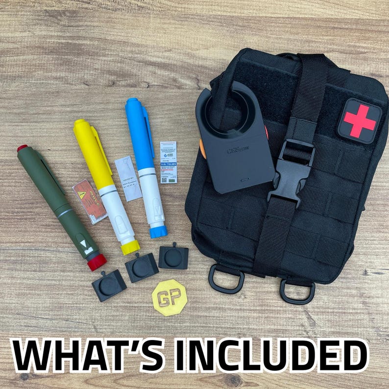 Escape From Tarkov AFAK Cosplay Bag With LEDX and Stim Props Tactical ...