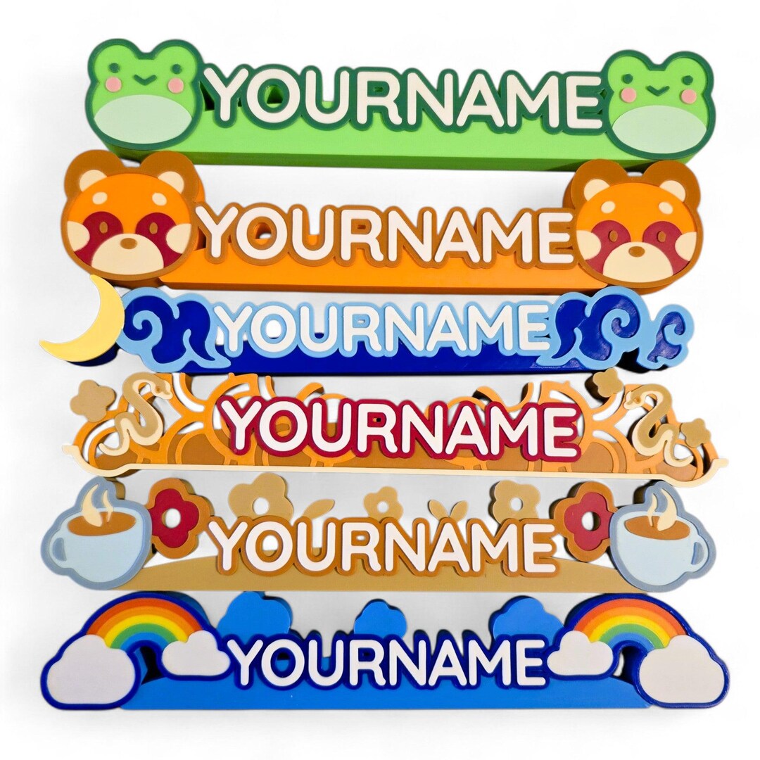 Custom Palia Nameplate 3D Printed Gamer Tag Sign Personalized in Game ...