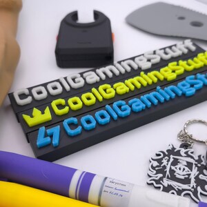 Glow in the Dark Tarkov Font Nameplate Custom Gamer Tag Sign 3D Printed ...