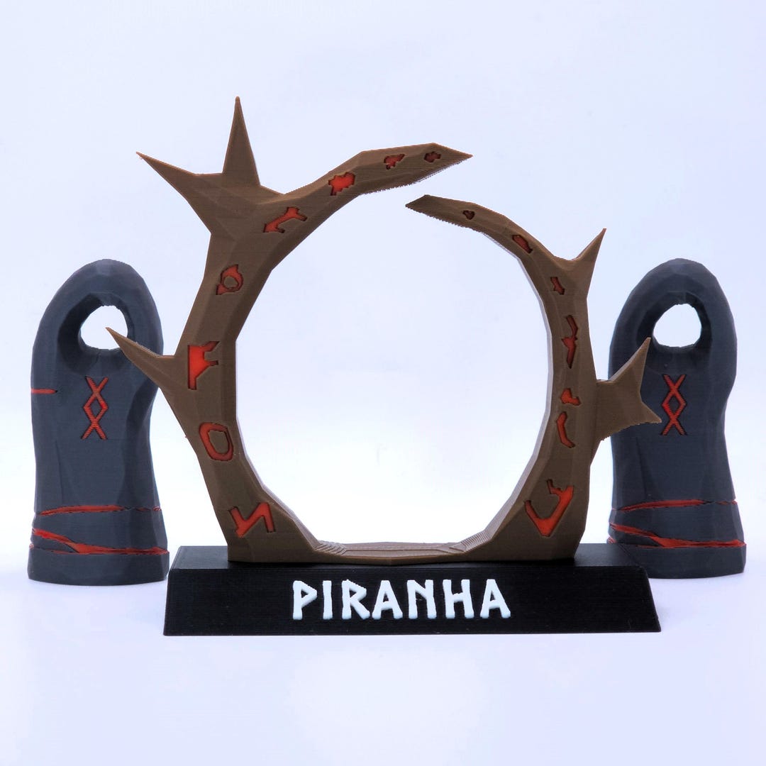 Custom Valheim Portal Nameplate 3D Printed Viking Font Sign Norse Decor ...