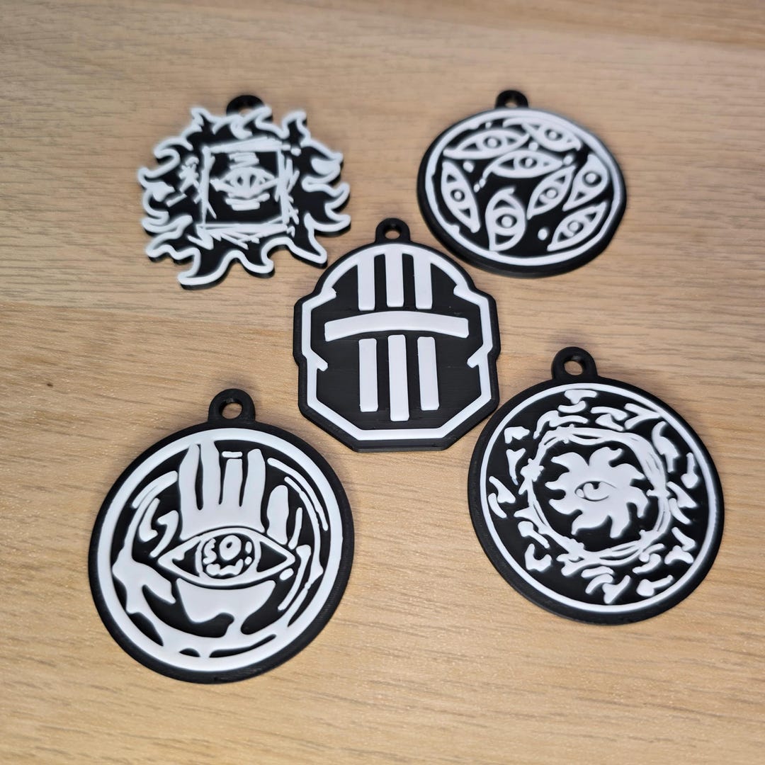 Tarkov Keyring Cultist Symbol & Killa Helmet Keychain, Gamer Gift for ...