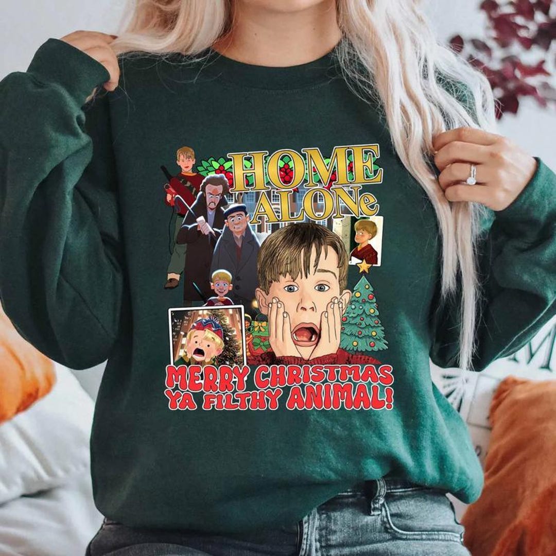 Merry Christmas Home Alone Shirt, Home Alone Kevin Sweatshirt ...
