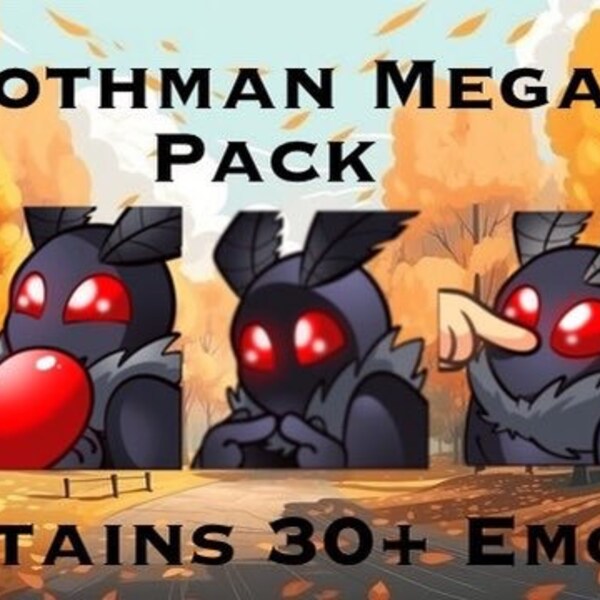Mega Pack of 22 Mothman Emotes Emote Set for Twitch or Discord Cryptid ...