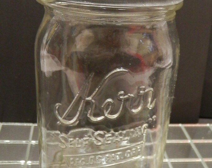 Vintage 1940's Kerr Self Sealing Canning Mason Jar With Zinc Lid - Etsy