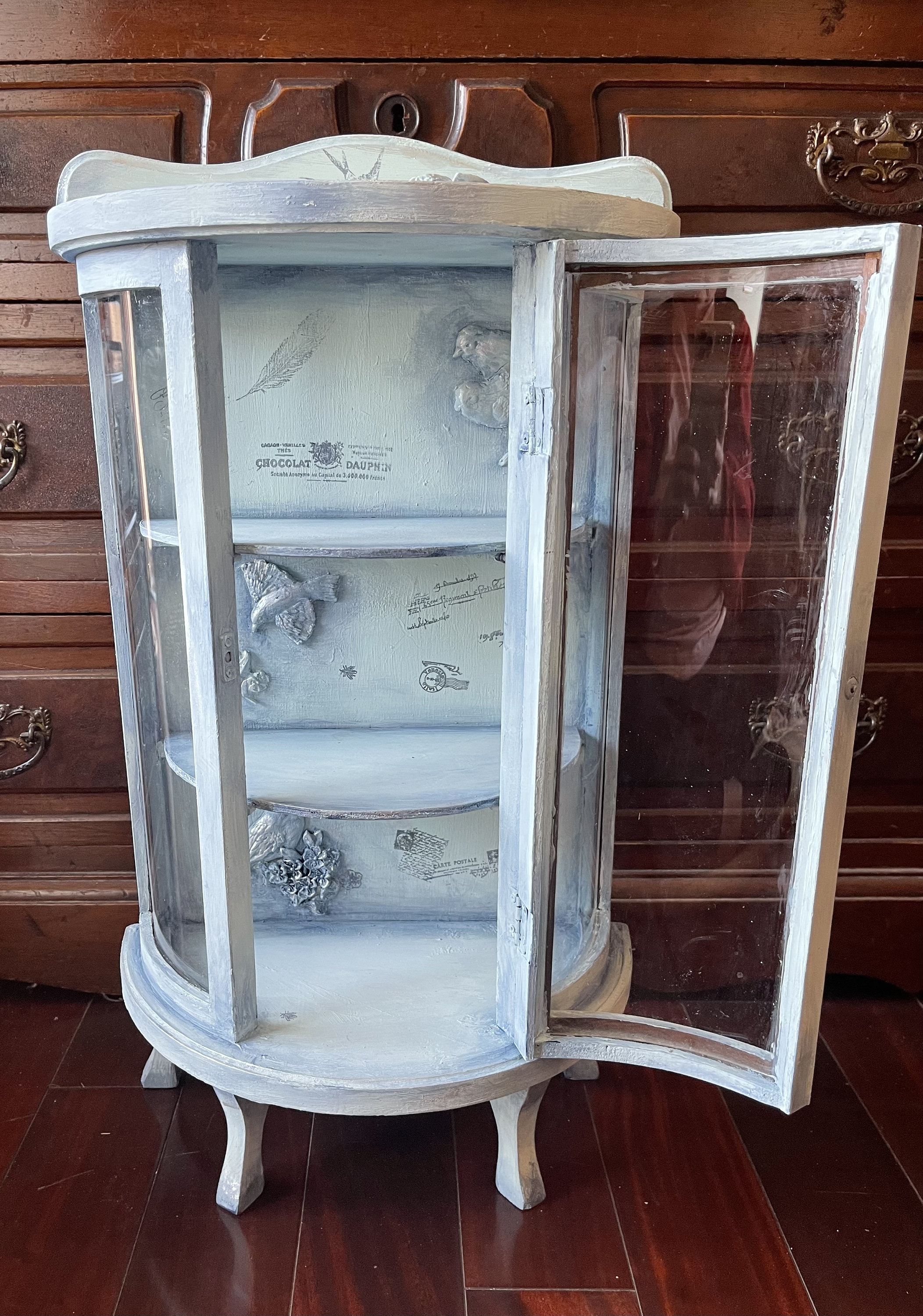 Upcycled curio cabinet store