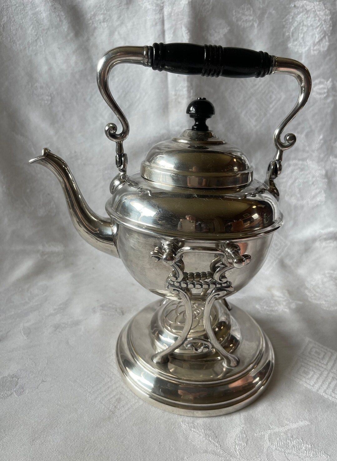 Antique Craftsman Style Tipping Teapot With Wood Handle by Manning ...