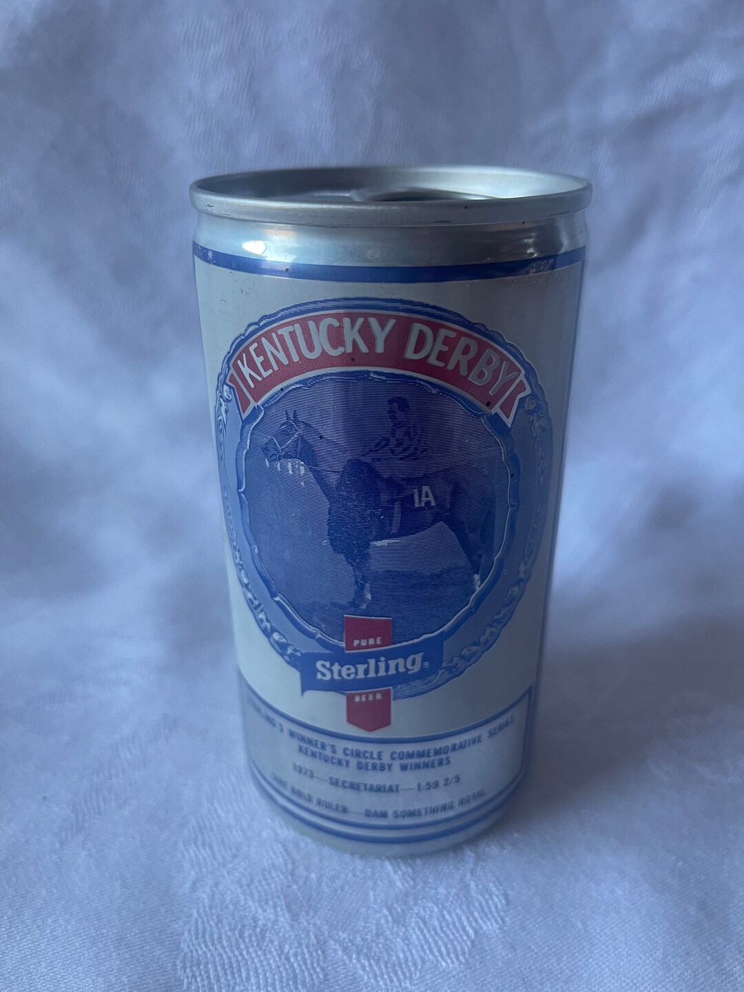 Sterling Beer Can Saluting Secretariat Derby Winner Etsy