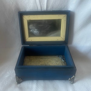 Repurposed Vintage Keepsake Box, Jewelry Box, Storage Box W/mirror - Etsy