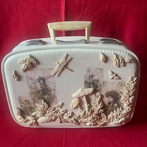 Repurposed Paper Mache Suitcase Done in a Faerie Garden - Etsy