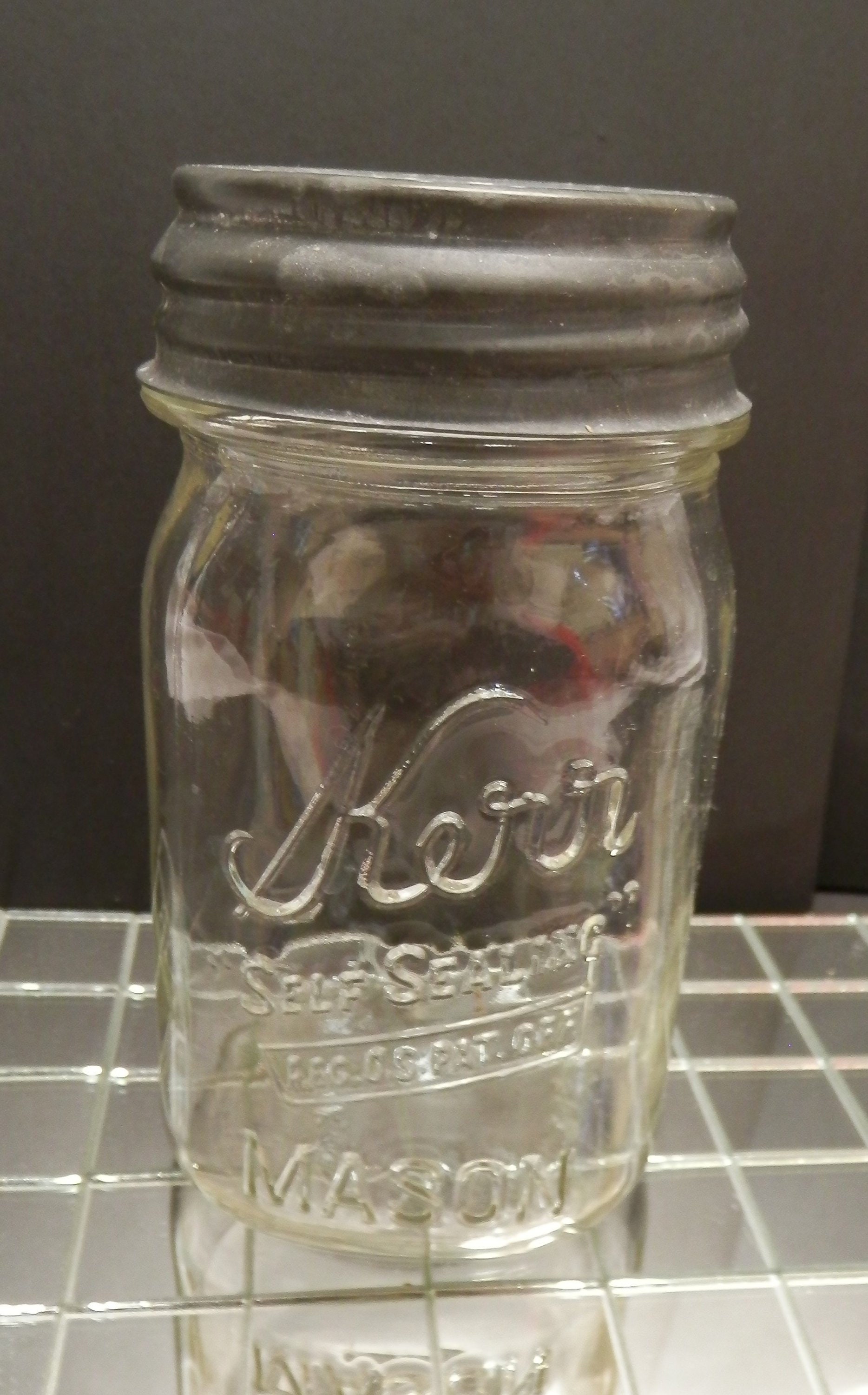 Vintage 1940's Kerr Self Sealing Canning Mason Jar With - Etsy