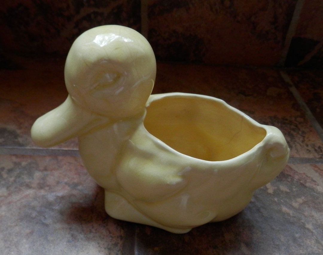 Vintage Depression Era Duck Flower Pot / Planter - Etsy