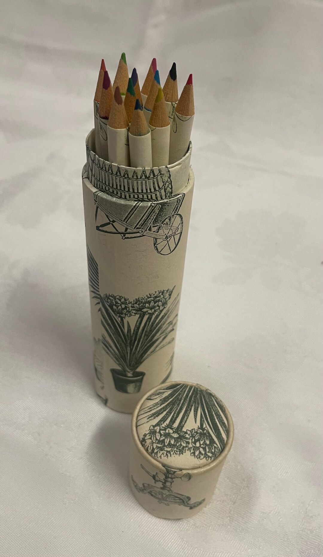 Vintage Rossi 1931 Made in Italy Colouring Pencils in Full Wrap Tube ...