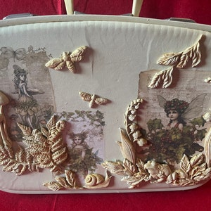 Repurposed Paper Mache Suitcase Done in a Faerie Garden - Etsy