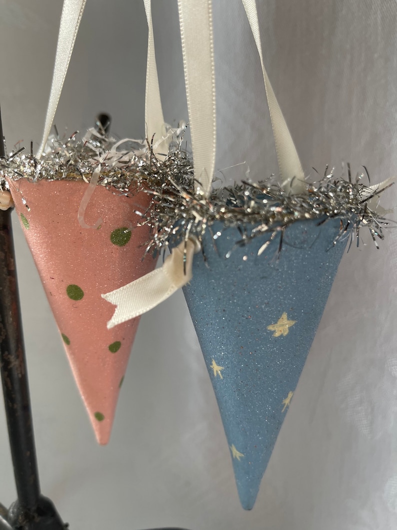 Handmade Paper Cone Party Favor, Ornament - Etsy