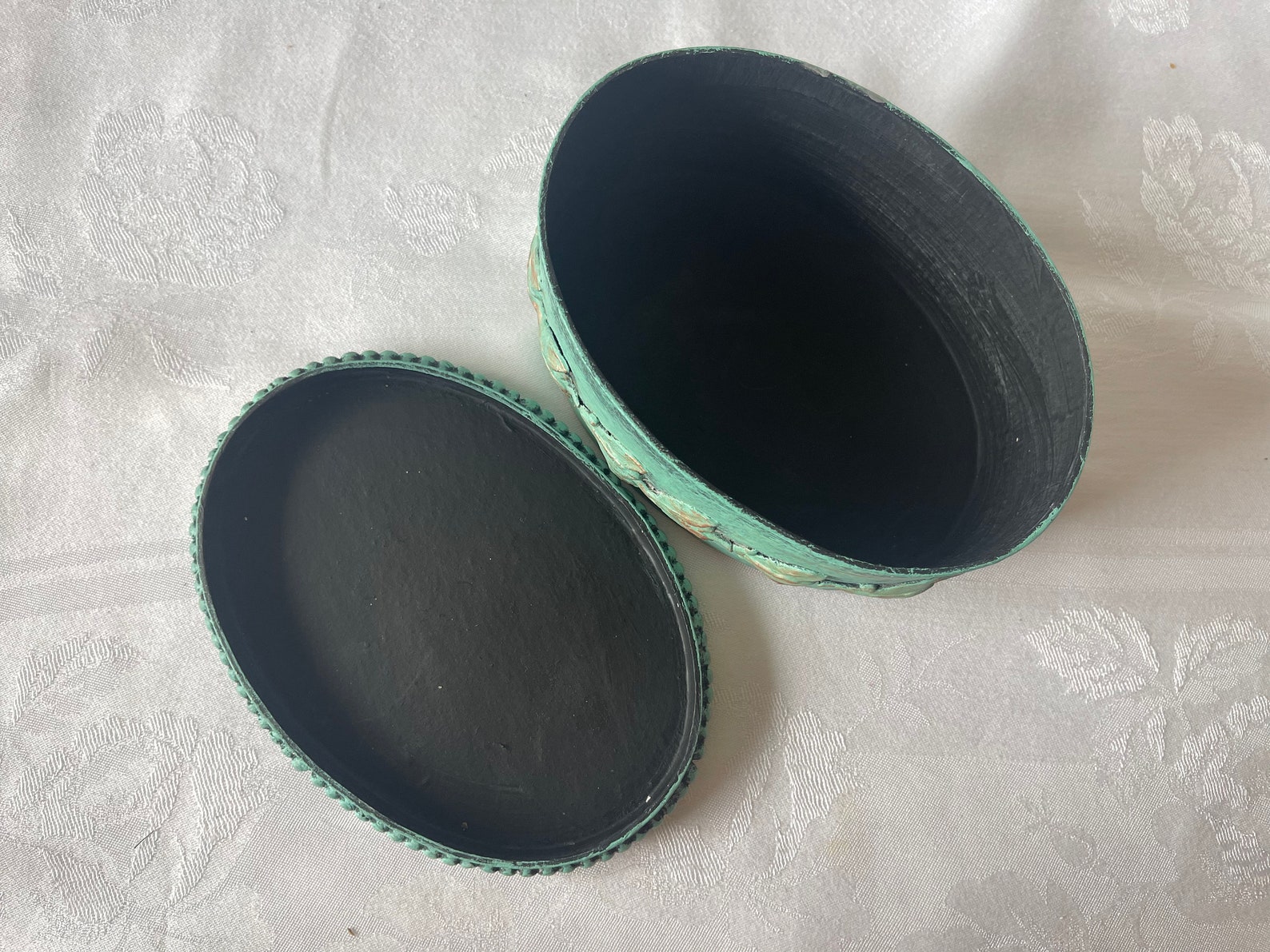 Hand Made Paper Mache Storage / Keepsake / Gift Box With Hare - Etsy