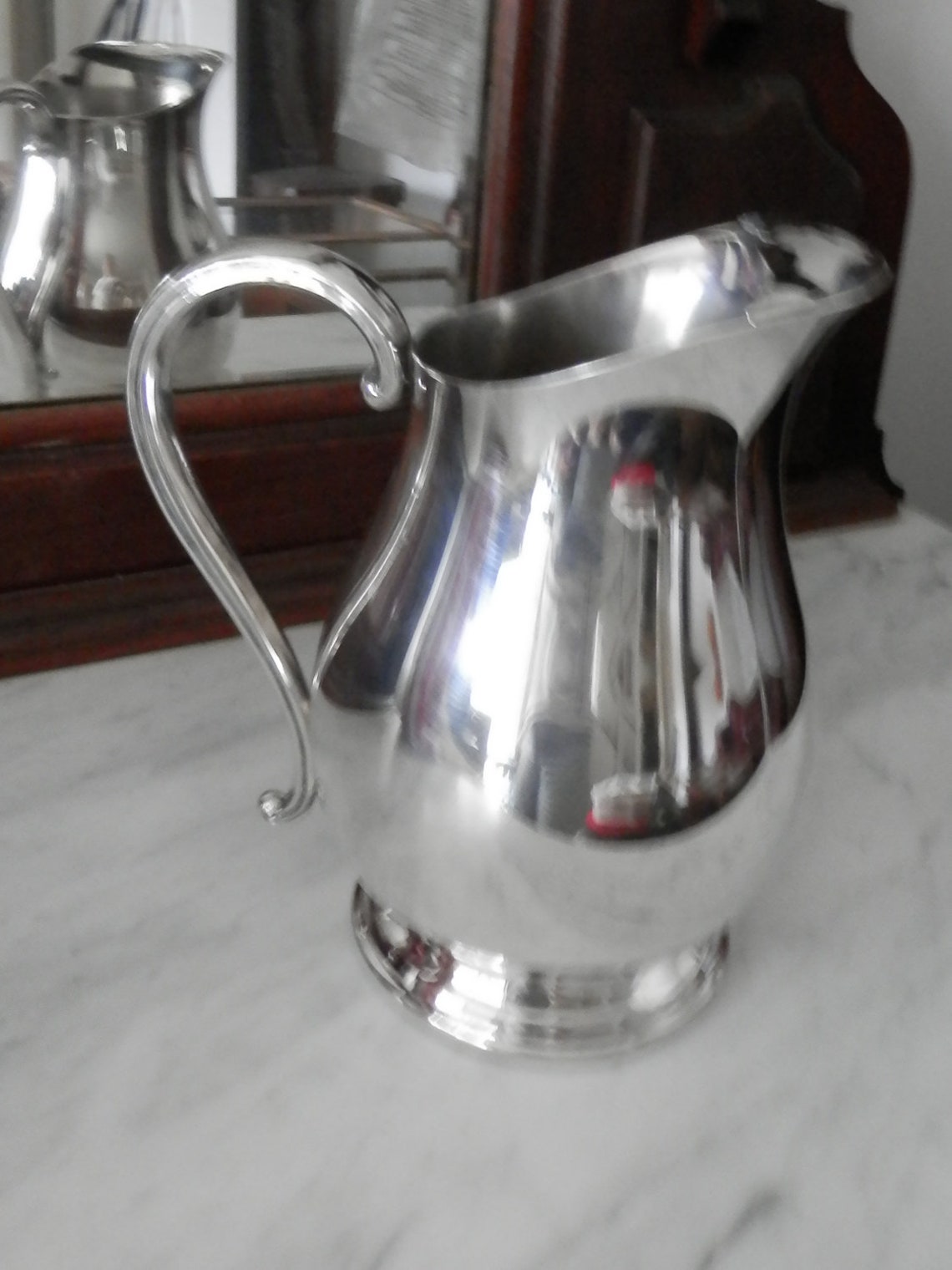 Gorham Silverplate Pitcher 1940s Newport - Etsy