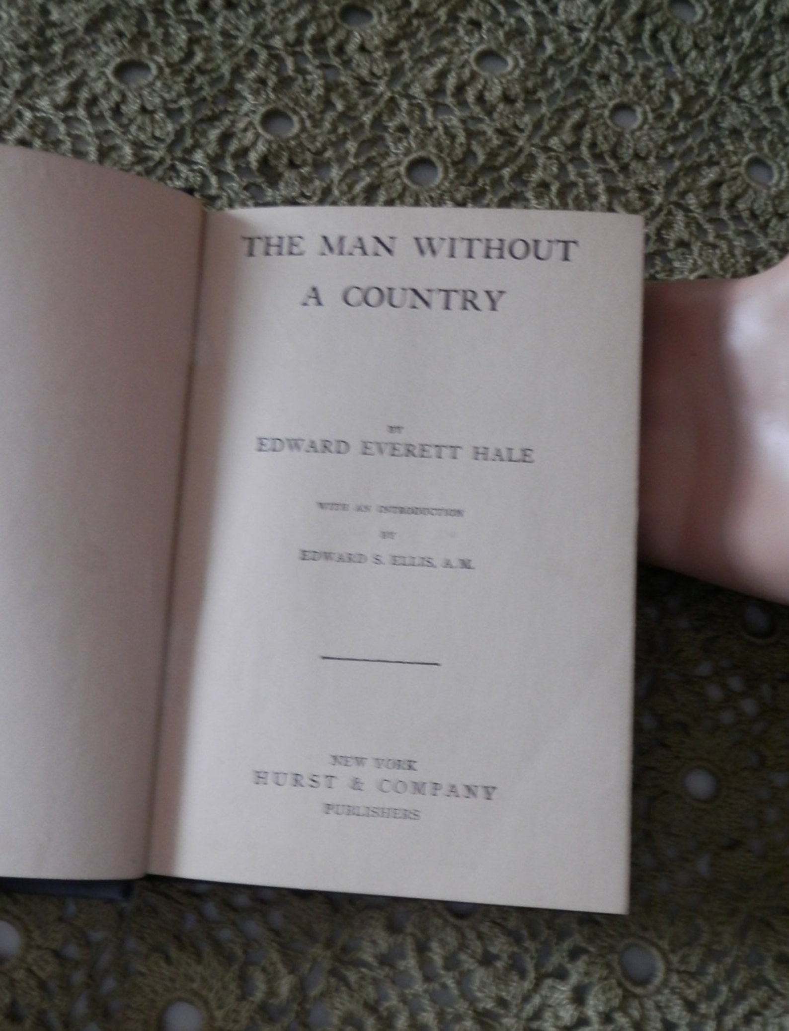 Man Without A Country by Edward Everett Hale 1907 1st Edition - Etsy