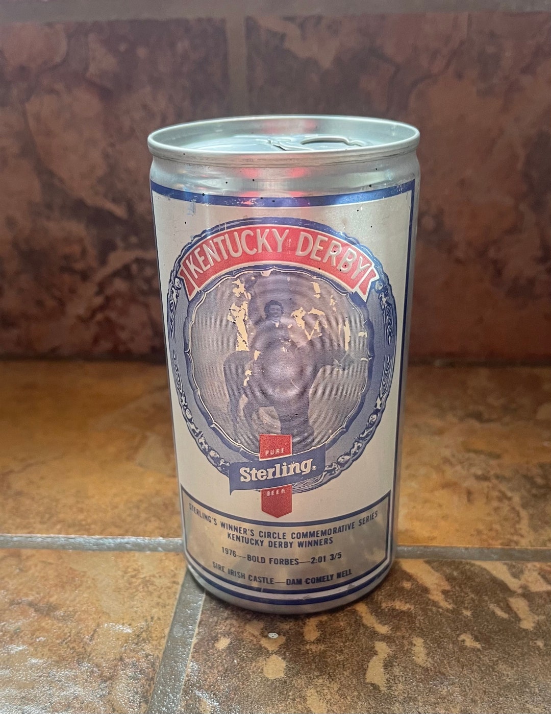 Sterling Beer Can Saluting Bold Forbes 1976 Derby Winner Etsy
