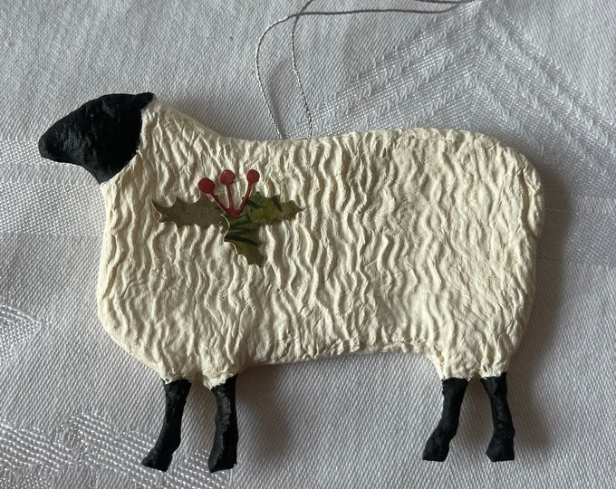 Handmade Winter Sheep Ornament, Christmas Ornament - Etsy