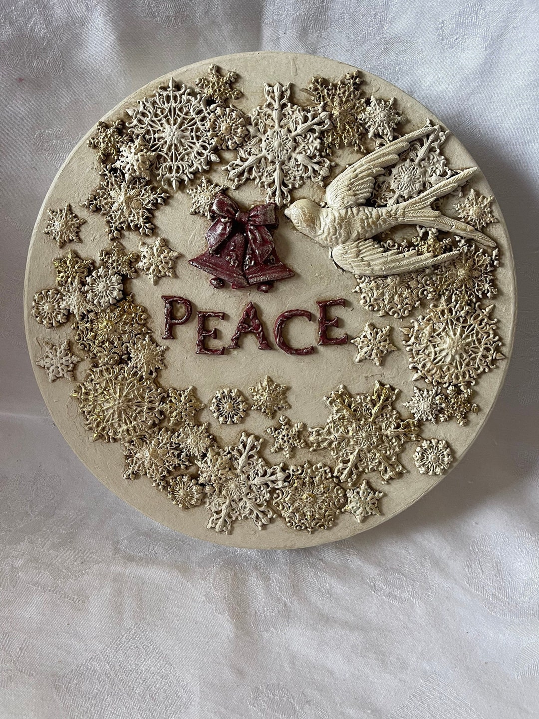 Hand Made Paper Mache Storage / Keepsake / Gift Box, With Bird ...