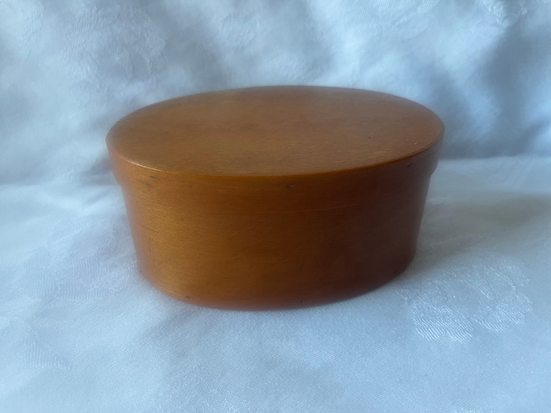 Handcrafted Small Band Box, Shaker Oval Box in Cherry - Etsy