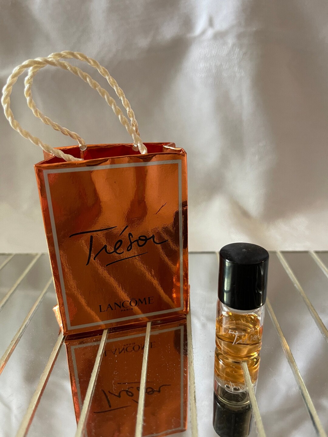 Vintage Sample Bottle Tre’sor Parfum by Laccome Paris With Lancôme Gift ...