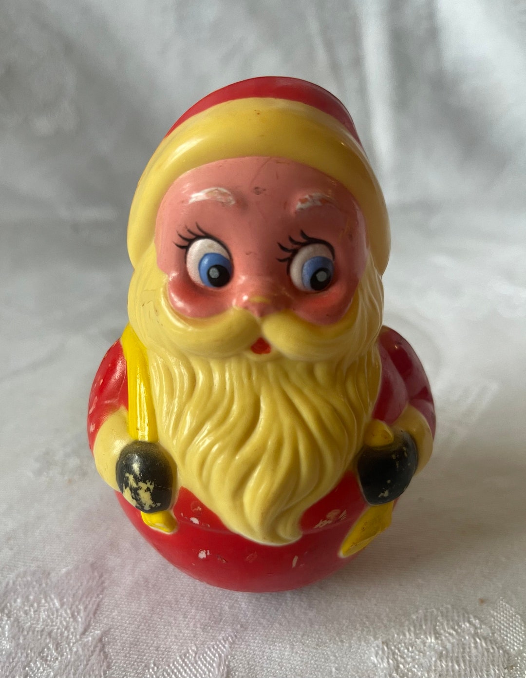 Vintage Roly Poly Santa Musical Toy by Kiddie Products, Avon ...