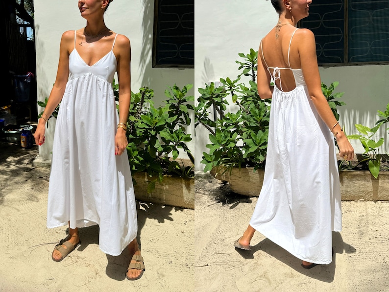 Andy Dress Digital PDF Sewing Pattern Backless Maxi Summer Dress Tie ...