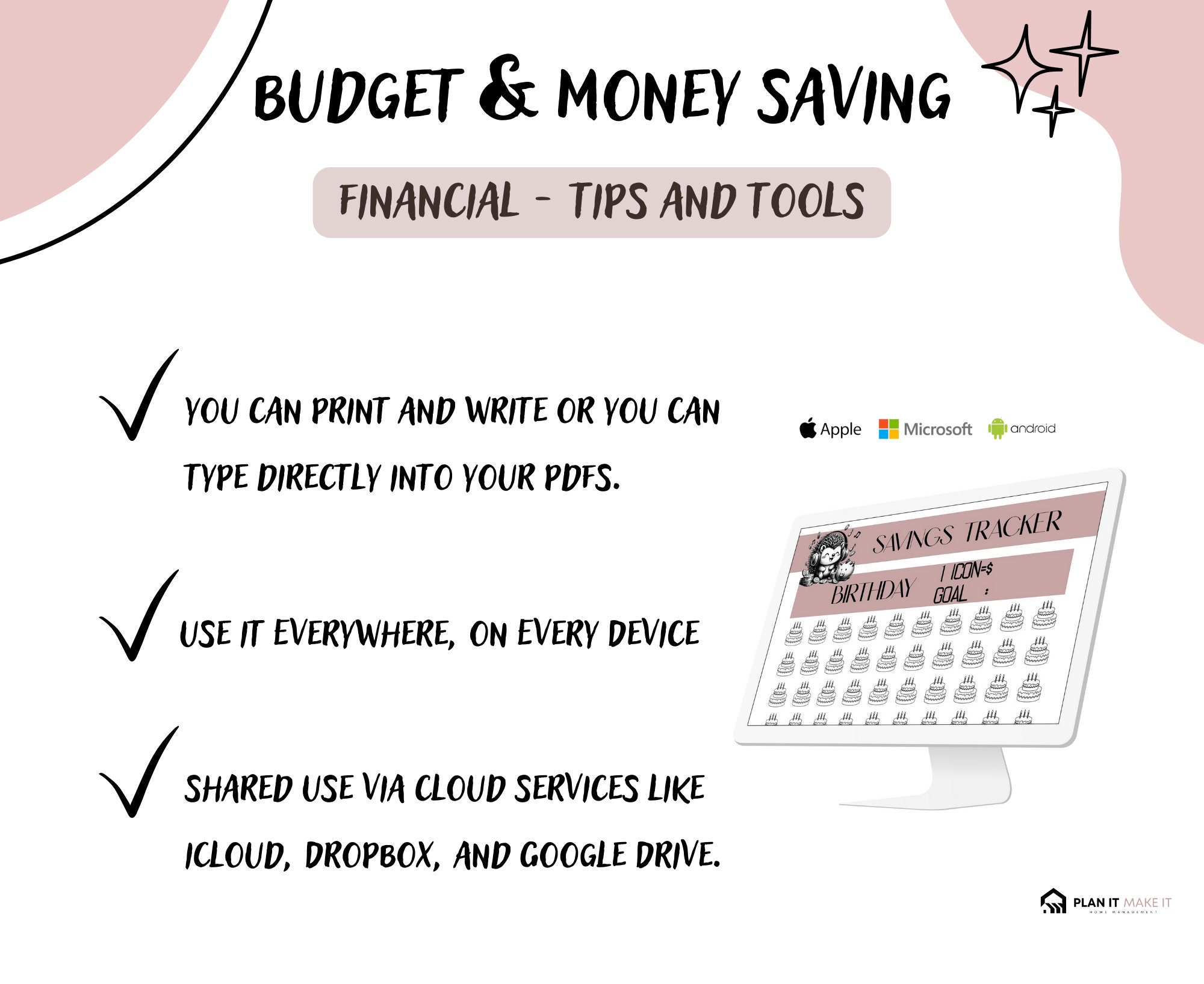 Money Saving Challenge, Budget Planner, 86 Digital and Printable Pages ...