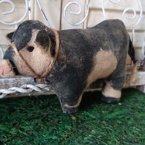 Primitive Cow Pattern - Etsy