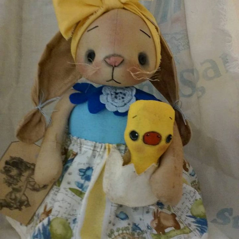 Primitive Bunny - Etsy