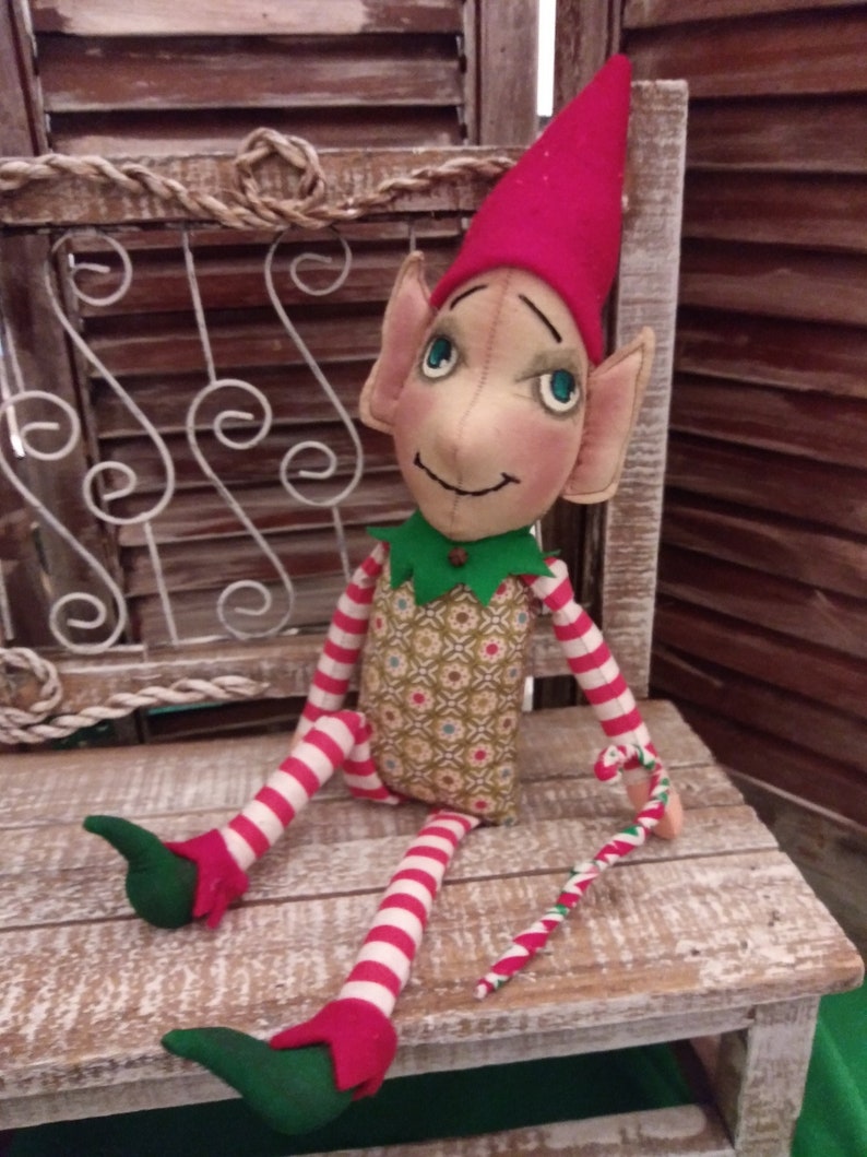 Primitive Christmas Elfin Elvin New 2019 Easy Peasy Elf Pattern - Etsy