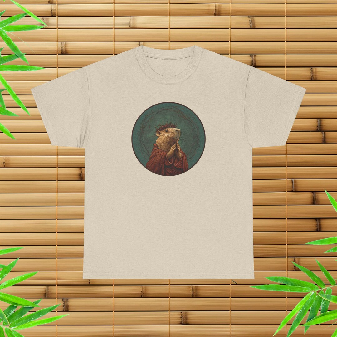 Capybara Jesus T-shirt, Funny Capybara Meme, Animal Lovers ...