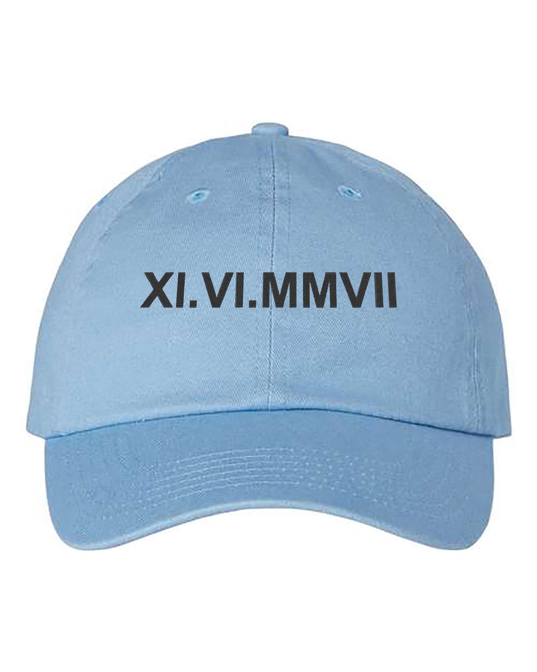 Embroidered Custom Roman Numerals Cap, Personalized Roman Numerals Hat ...