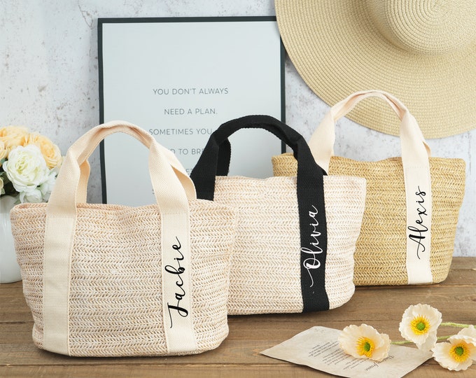 Personalized Bridesmaid Proposal Bags,pvc Jute Tote Bag,bridesmaid Gift Bag,jute Bag With Scarf ...