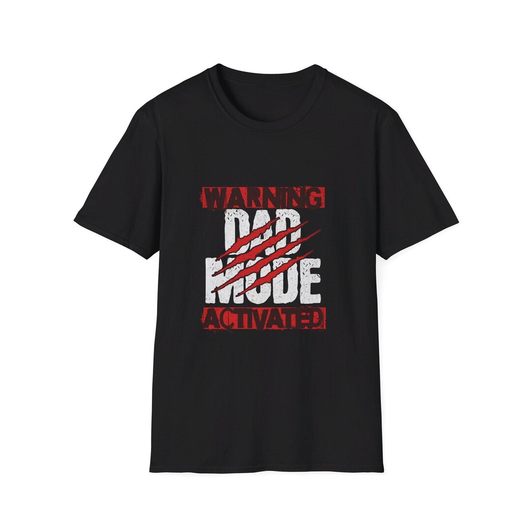 Autism Daddy Shirt Warning Dad Mode Activated T-shirt Funny Dad Shirt ...