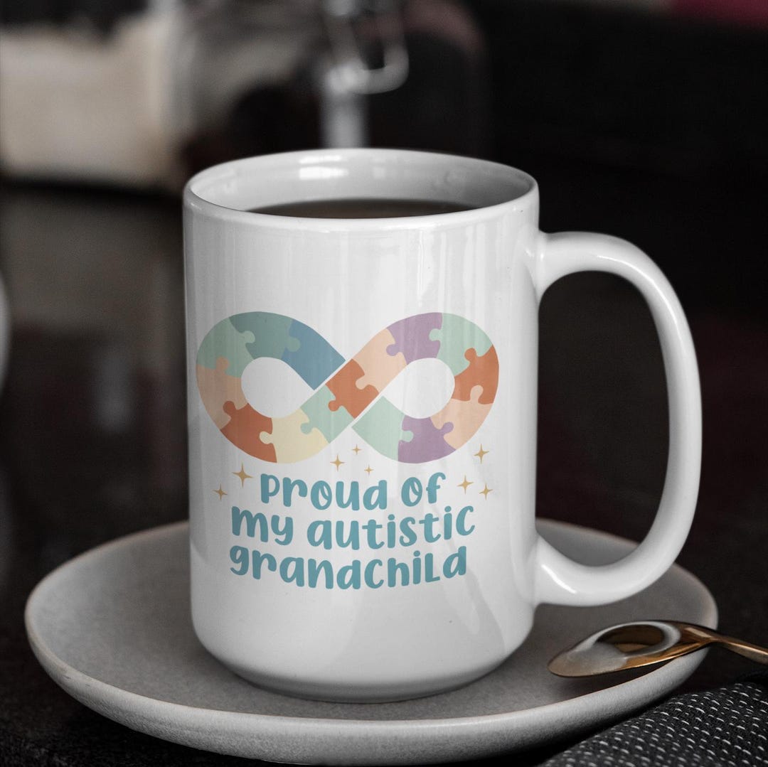 Neurodiversity Coffee Cup Autism Awareness Mug Proud of My Autistic ...