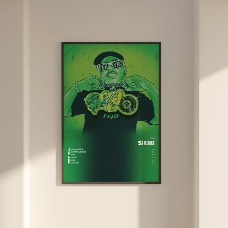 Feid SIXDO Album Cover Poster, Wall Art, Digital Download PNG - Etsy