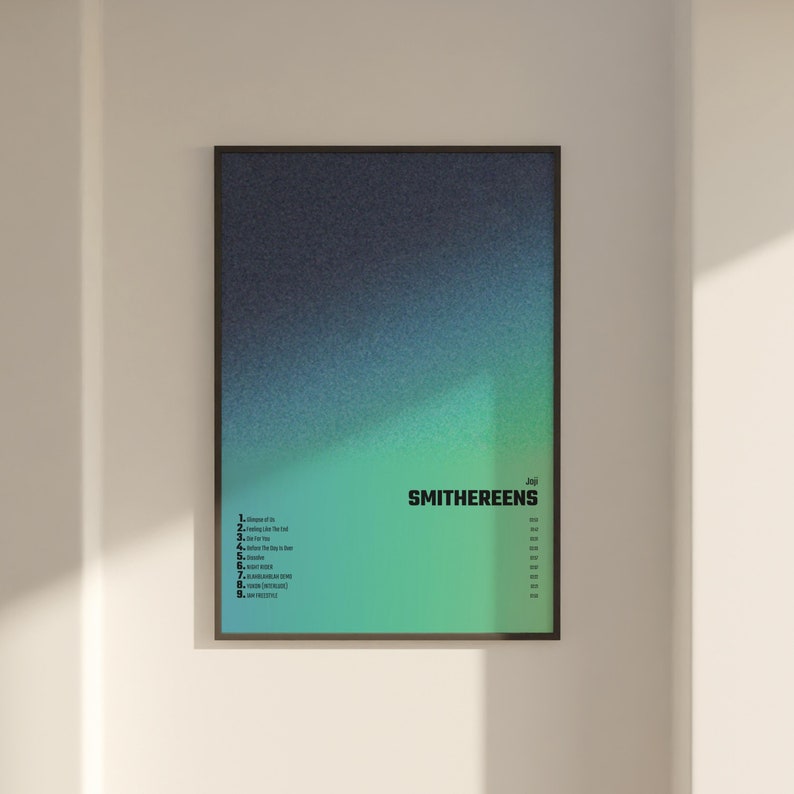 Joji SMITHEREENS Album Cover Poster, Wall Art, Digital Download PNG - Etsy