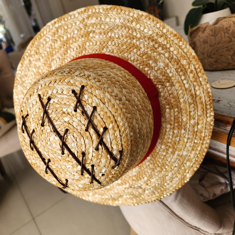 Large Luffy Straw Hat Custom for Cosplay or Everyday Wear With ...