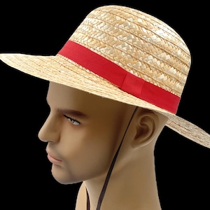 Large Luffy Straw Hat for Adults - for Cosplay or Everyday Wear - With ...