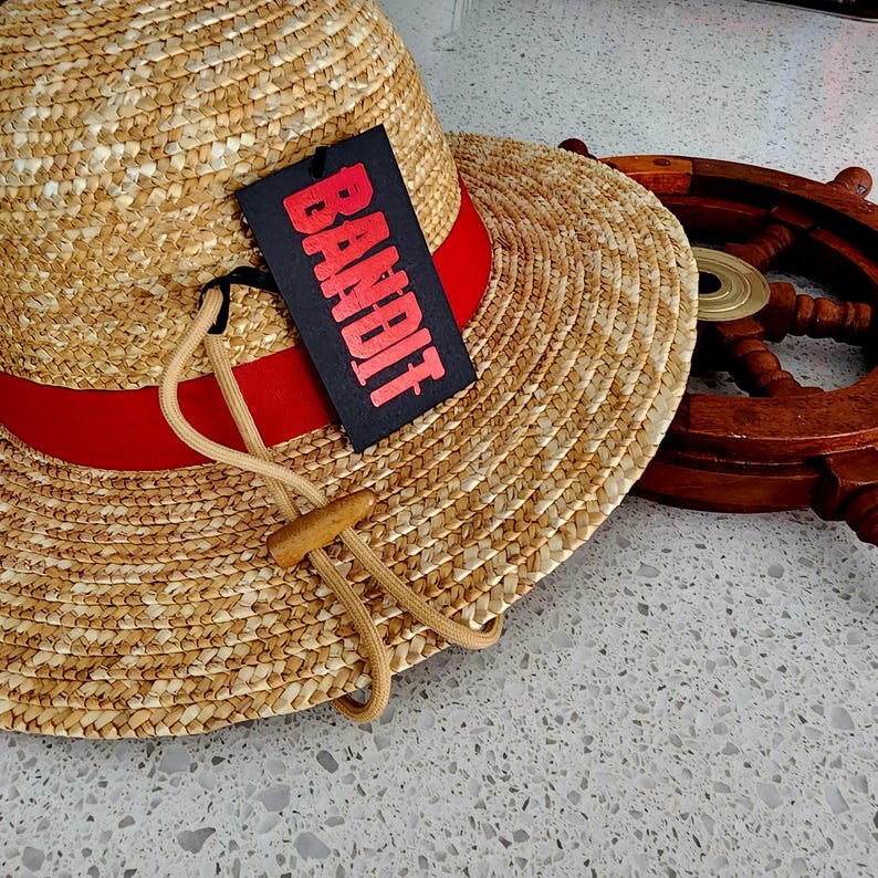 Premium BANDIT Large or Extra Large Luffy Straw Hat - for Cosplay or ...